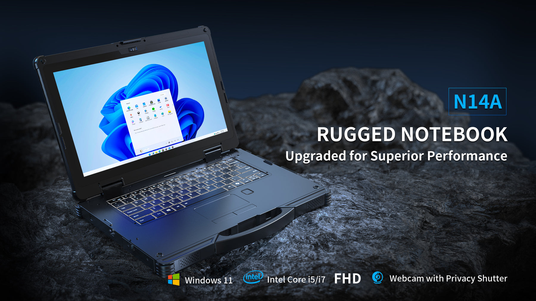 ONERugged N14A 14-inch Industrial Rugged Laptop - ONERugged Store