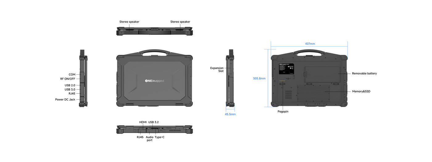N15A Rugged Tablet 15.6 Windows 11 Industrial IP65